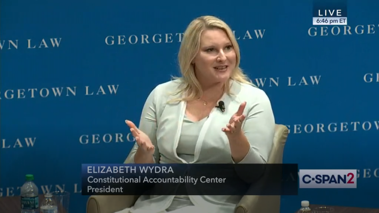 CAC President Elizabeth Wydra at the RBG event on July 2, 2019 ...